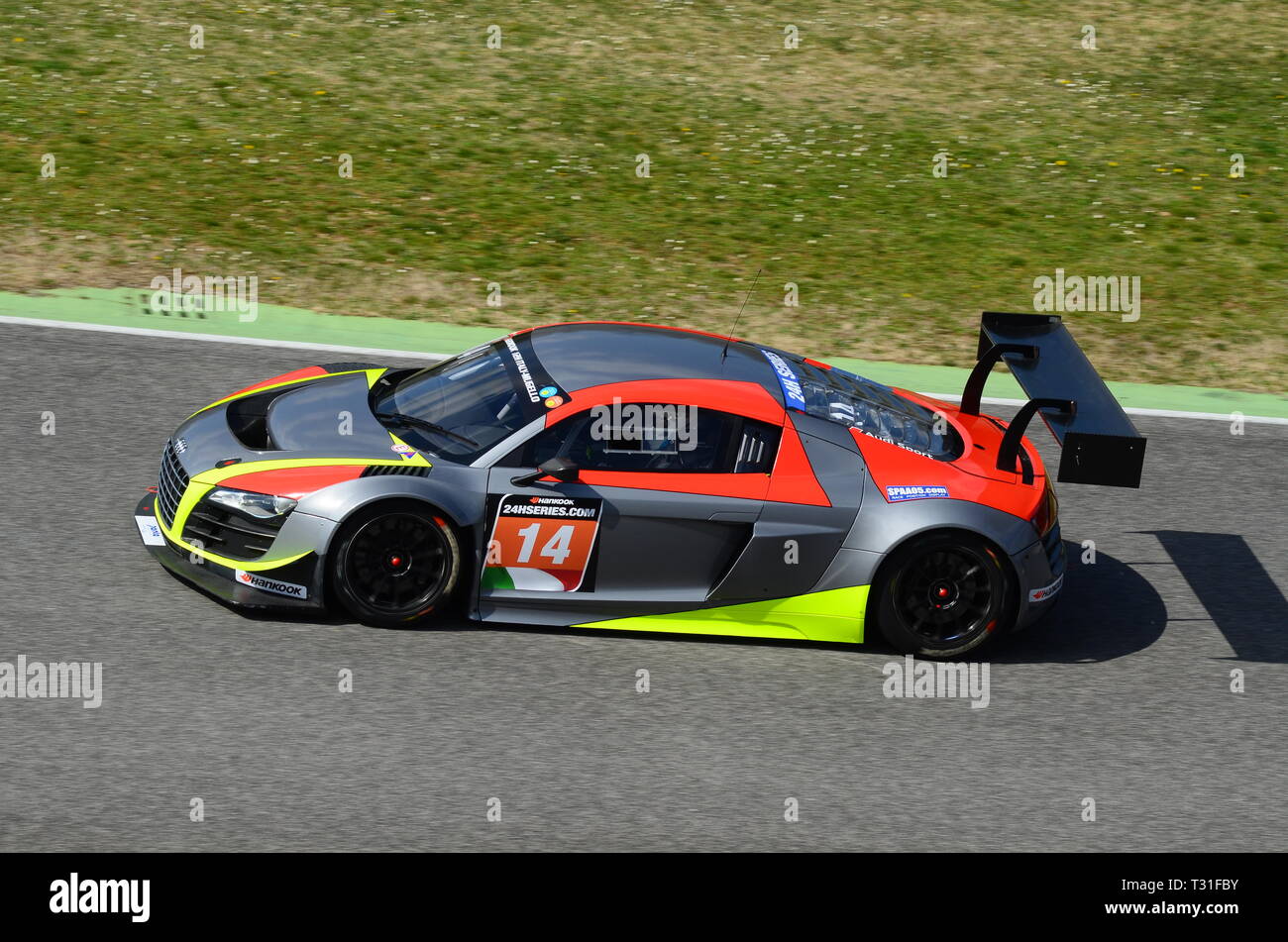 Italy - 29 March, 2019: Audi R8 LMS 2018 of Speed Lover Belgium Team ...
