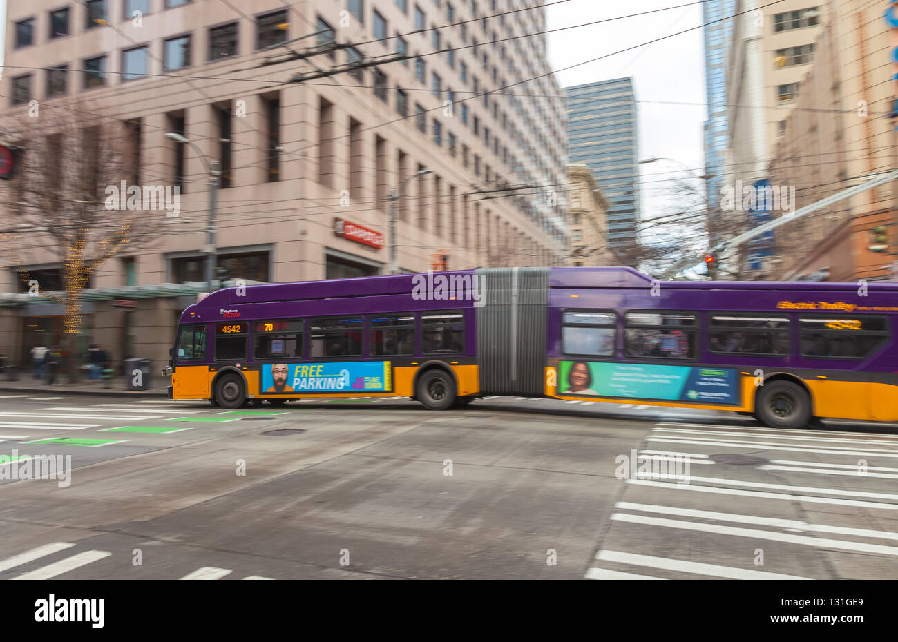 Seattle trolley car hi-res stock photography and images - Alamy