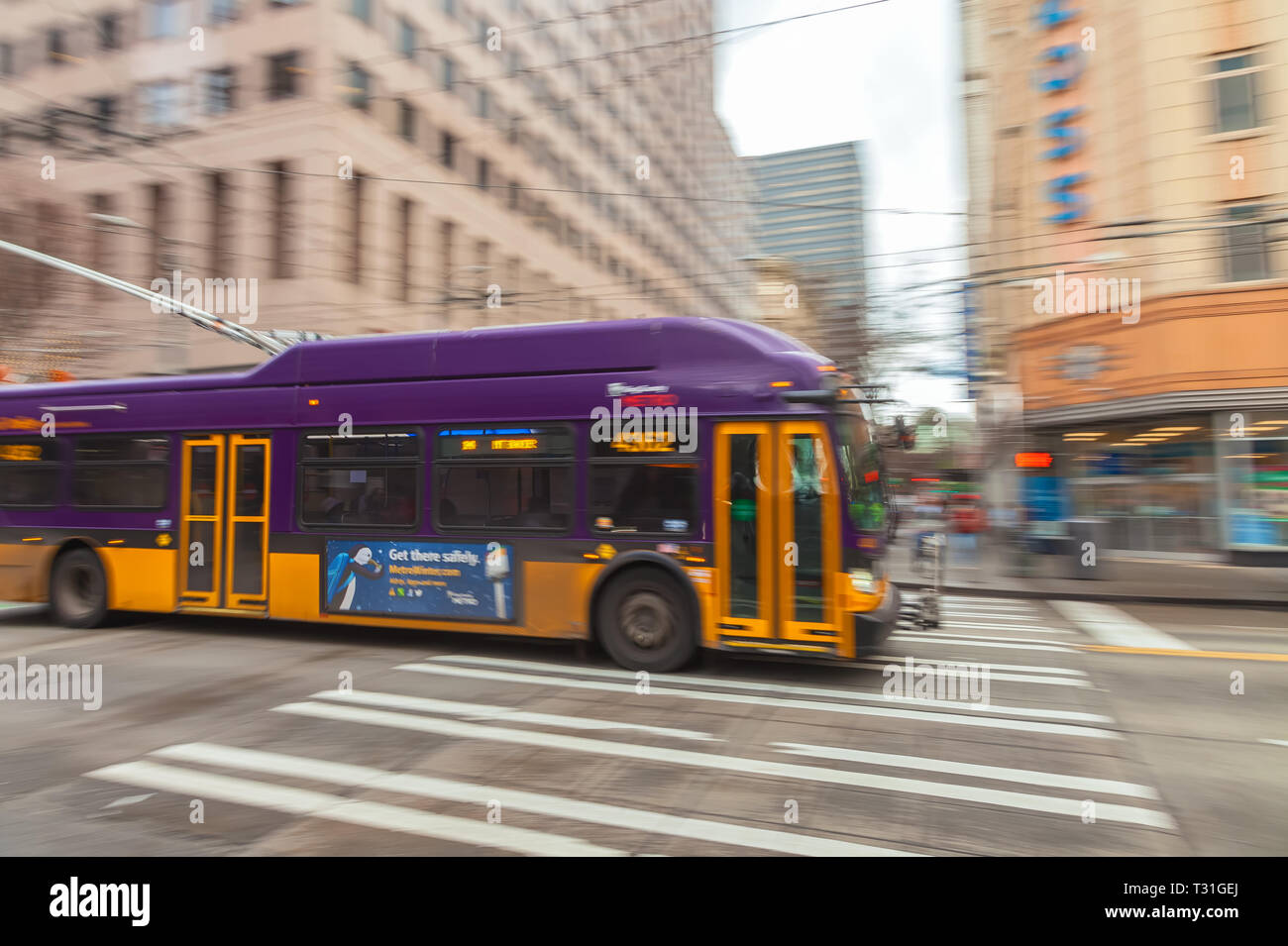 Bus seattle usa transport hi-res stock photography and images - Alamy
