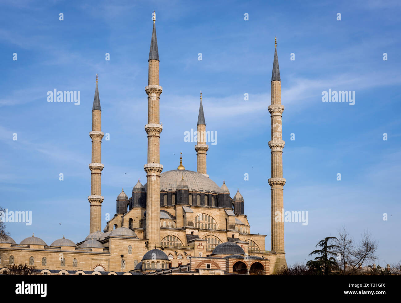Selimiye Mosque, designed by Mimar Sinan in 1575 in Edirne, Turkey. The ...