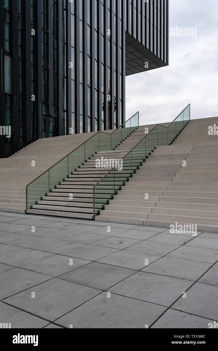 stairs and office building in Dusseldorf, Germany Stock Photo - Alamy