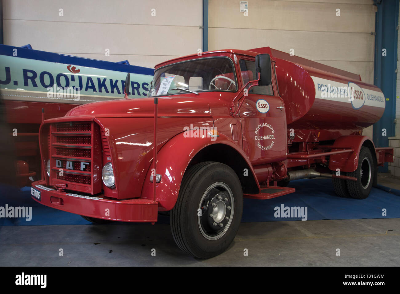 VENHUIZEN, THE NETHERLANDS – MARCH 2 , 2018 : Old daf truck with tank ...