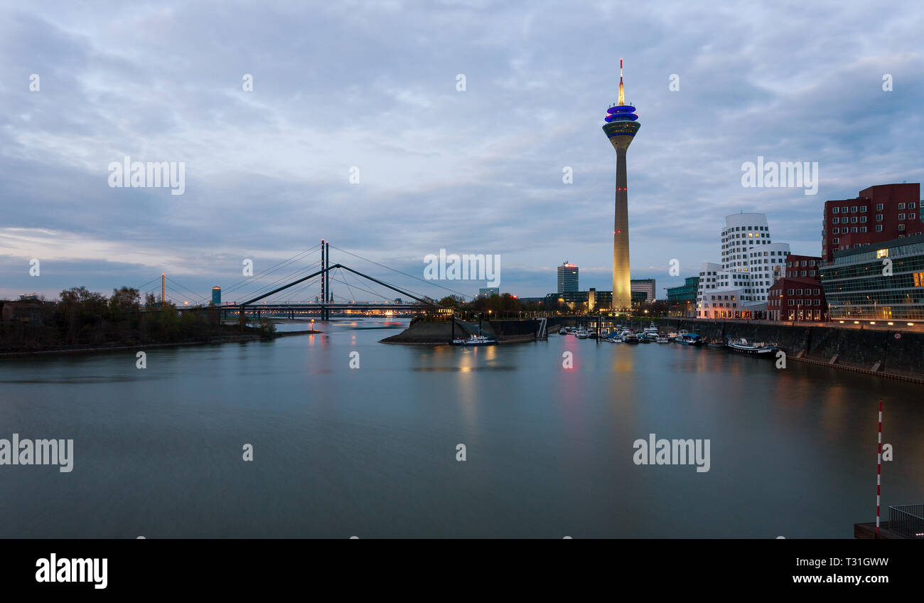 Rhine tower in Dusseldorf, Germany Stock Photo - Alamy