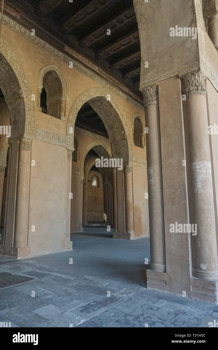 Cairo, Egypt: Arches of the Mosque of Ibn Tulun (879 AD) -- the oldest ...
