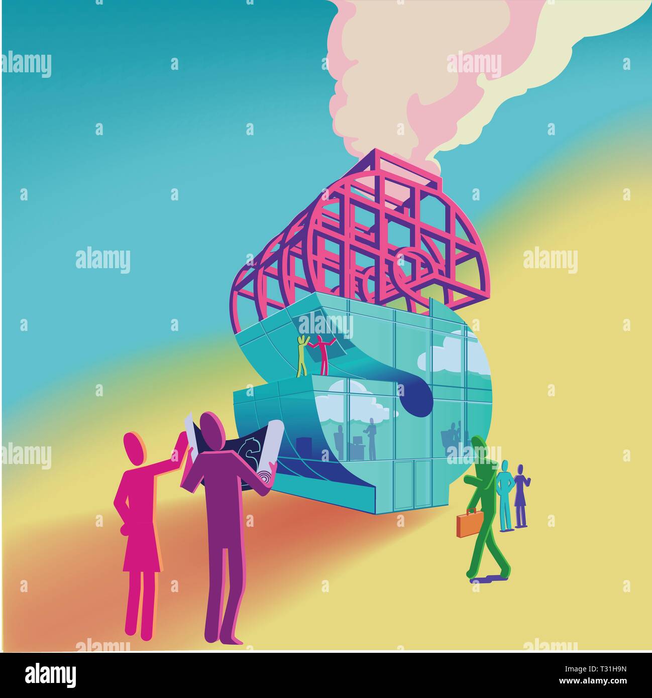 American building workers Stock Vector Images - Alamy