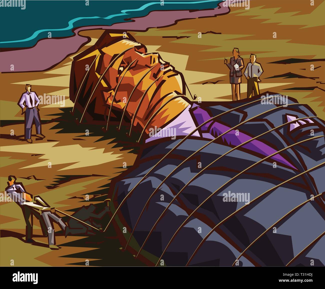 Gulliver illustration hi-res stock photography and images - Alamy