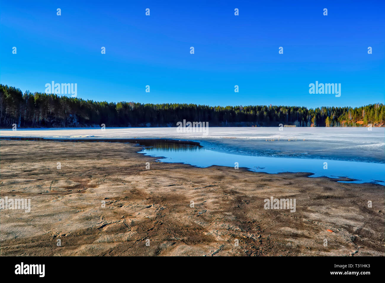 Thaw early spring melts snow hi-res stock photography and images - Alamy