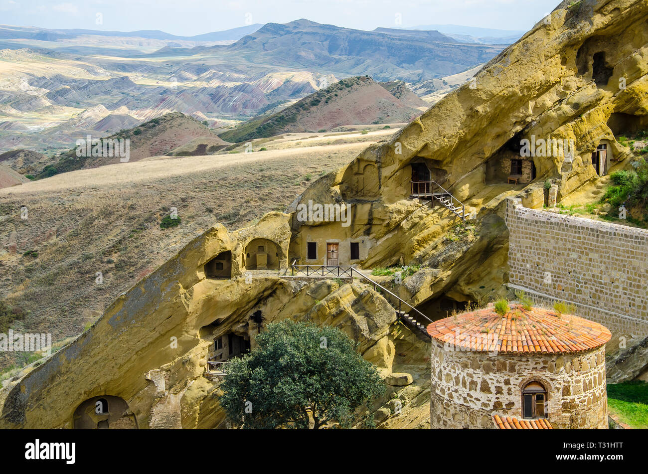 David Gareja Monastery Complex on the Georgia a Azerbaijan border with ...