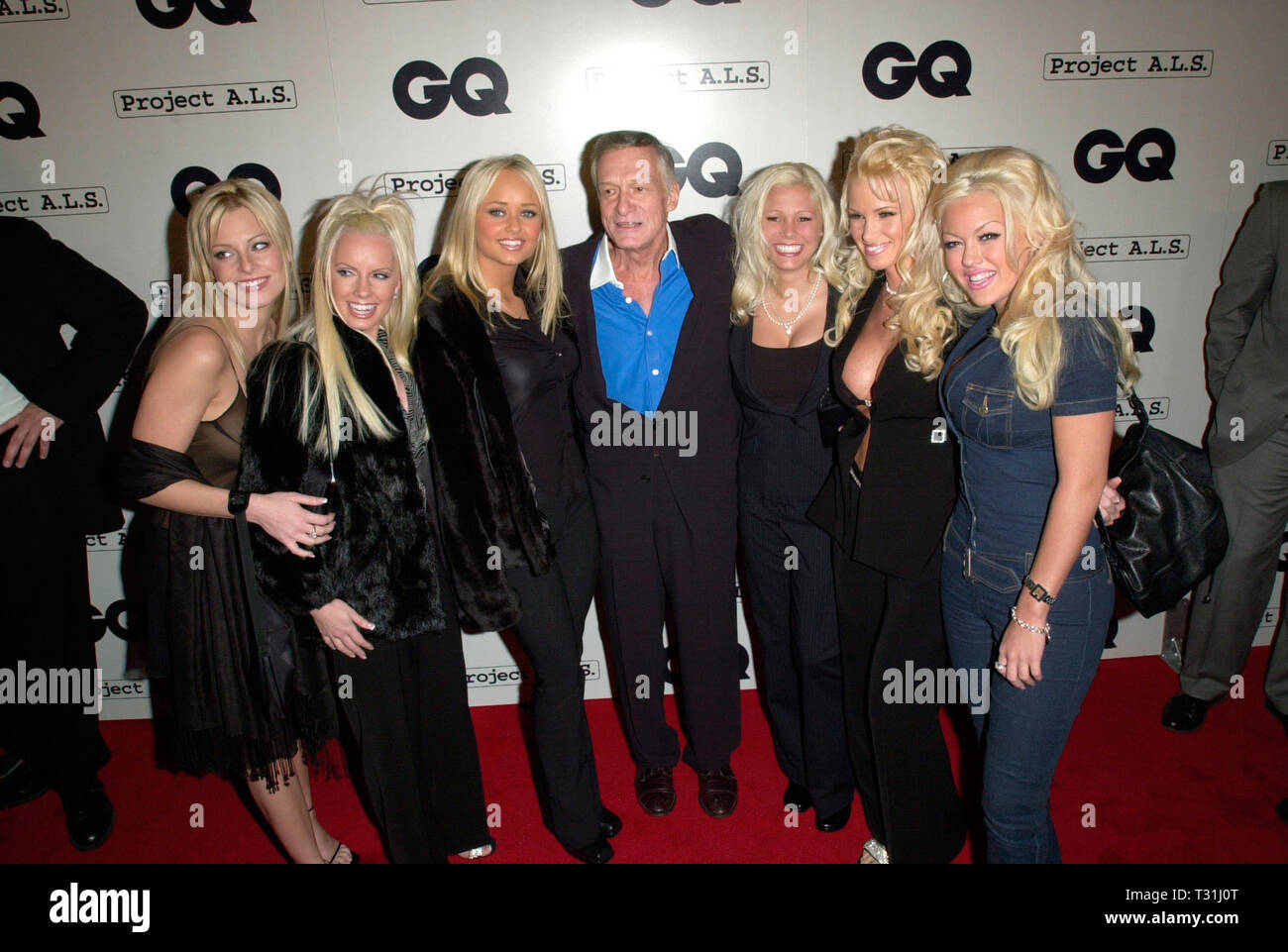 LOS ANGELES, CA. February 15, 2001: Playboy creator HUGH HEFNER ...