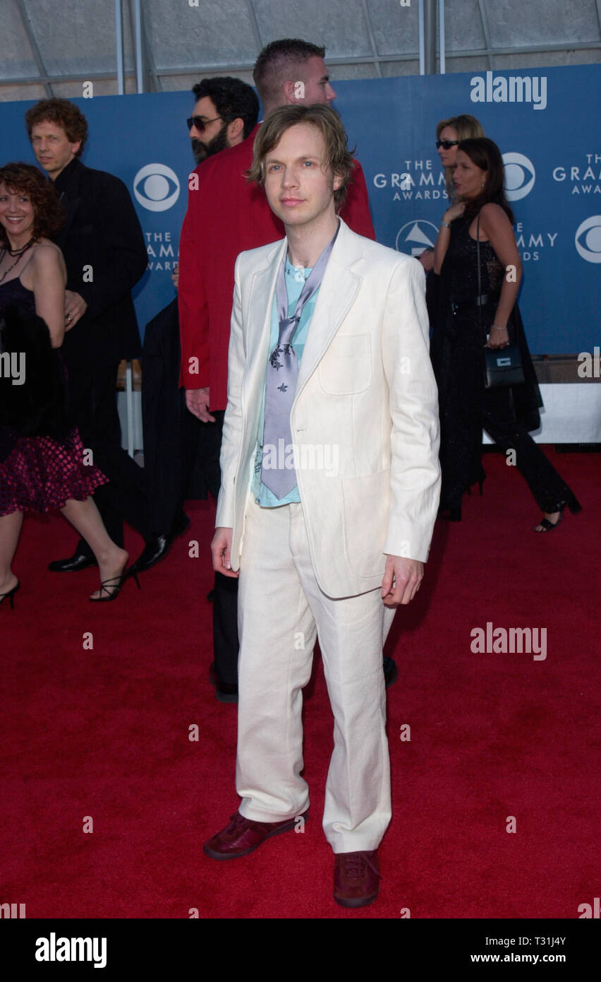 LOS ANGELES, CA. February 21, 2001: Singer BECK at the 43rd Annual ...