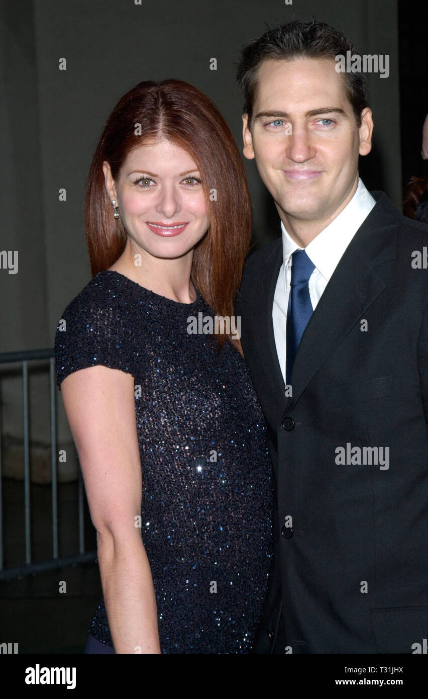 LOS ANGELES, CA. February 24, 2001: Actress DEBRA MESSING & actor ...