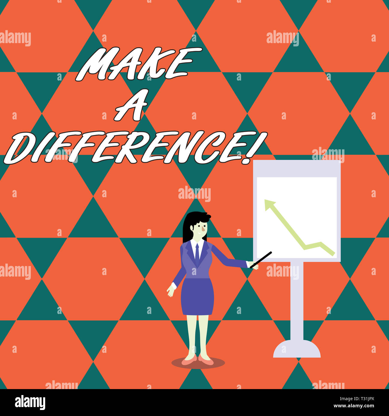Word writing text Make A Difference. Business photo showcasing have ...