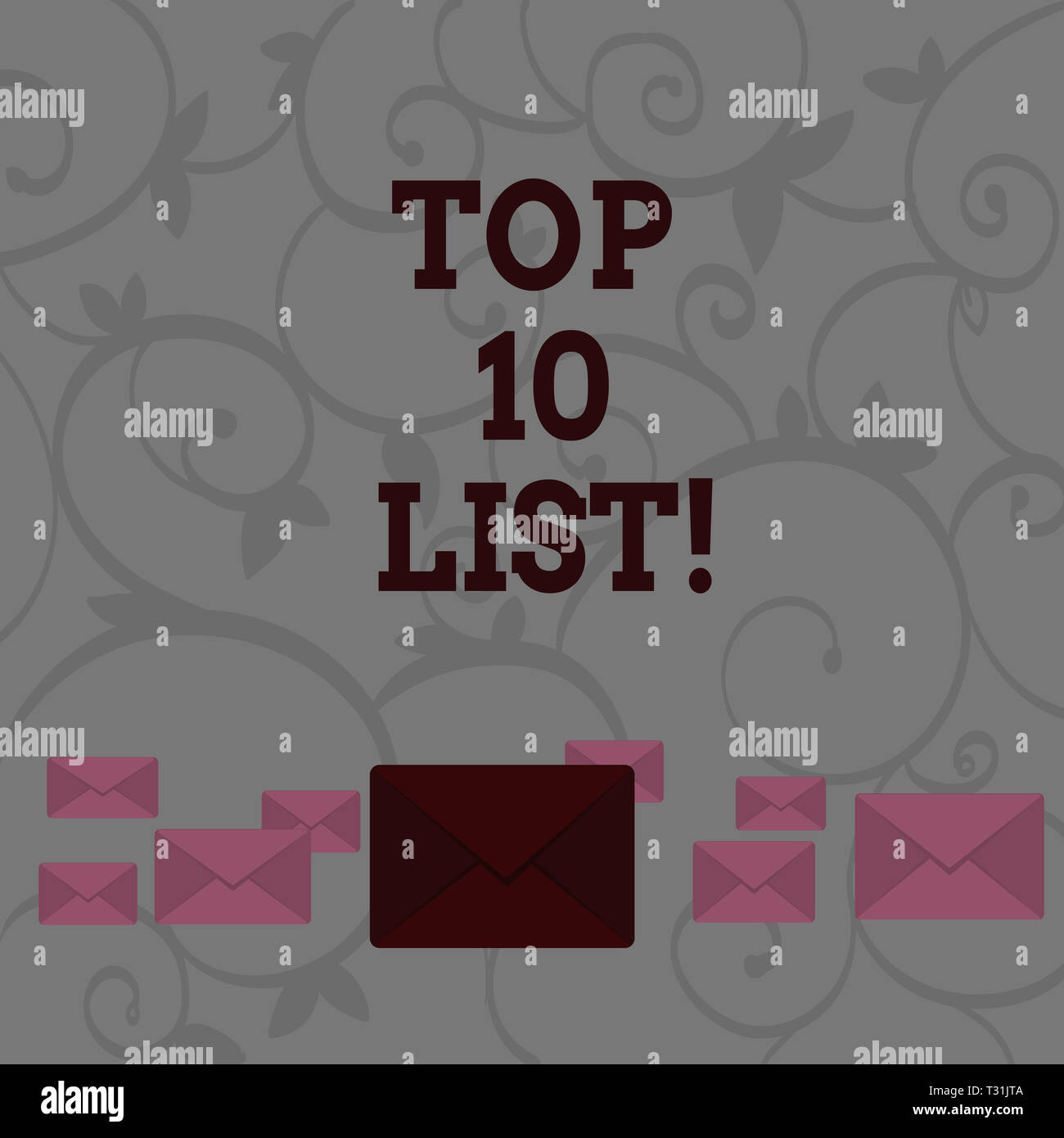 Conceptual hand writing showing Top 10 List. Concept meaning highest ...