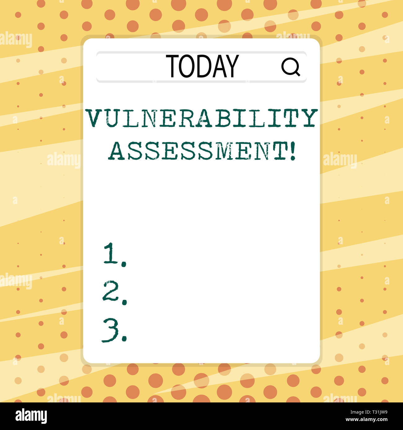 Handwriting Text Writing Vulnerability Assessment Conceptual Photo Defining Identifying