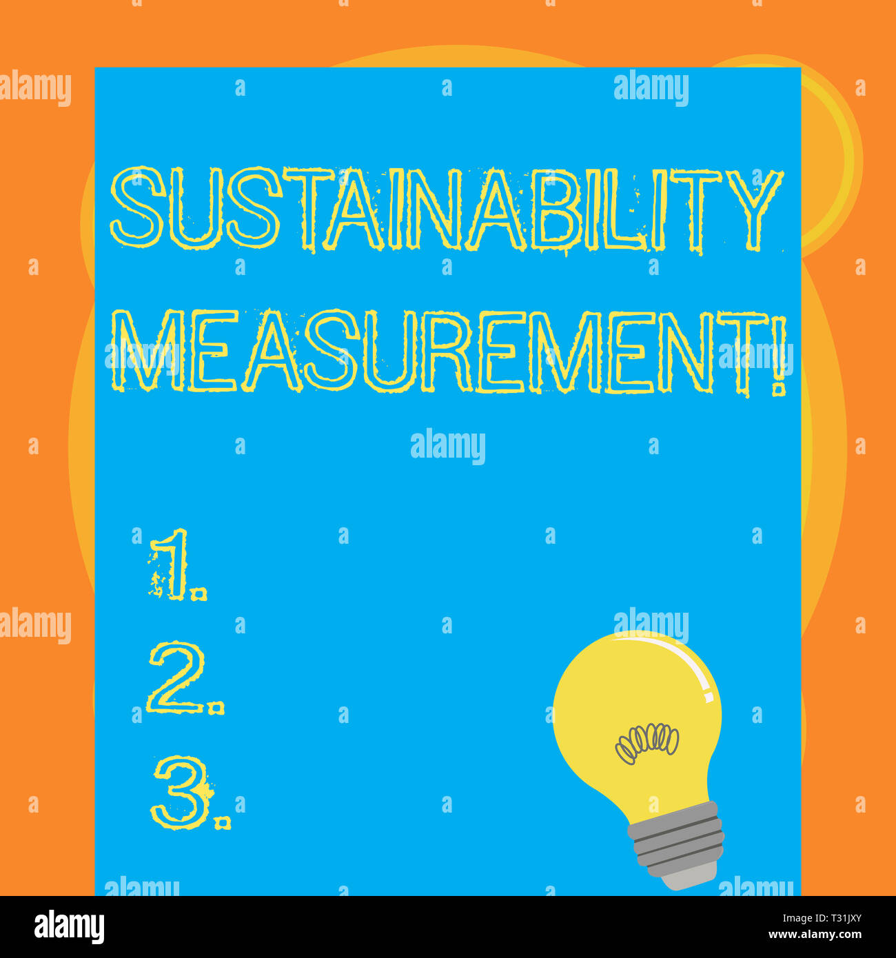 Writing note showing Sustainability Measurement. Business concept for ...