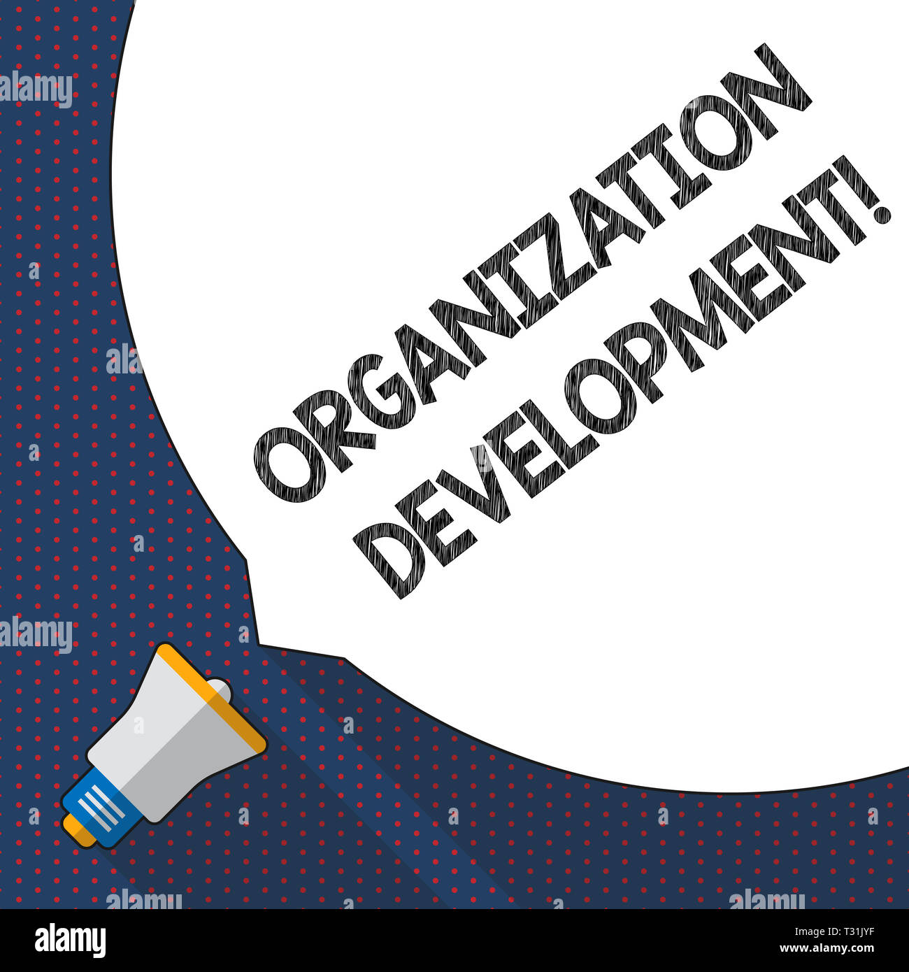 Handwriting text writing Organization Development. Conceptual photo ...