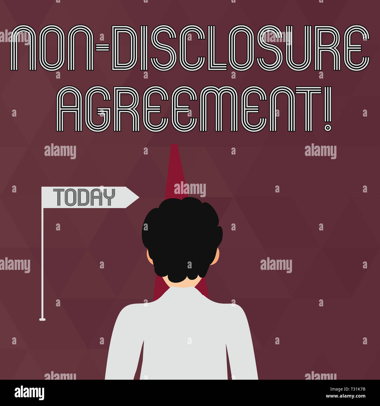Writing note showing Non Disclosure Agreement. Business concept for ...