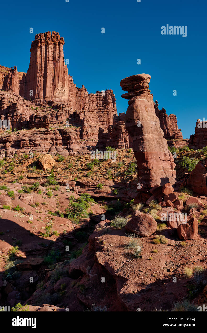 Fisher Towers, Moab, Utah, USA, North America Stock Photo - Alamy