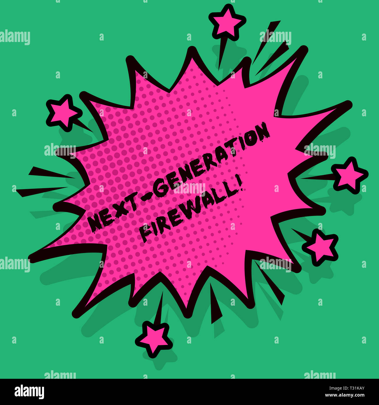 Text sign showing Next Generation Firewall. Business photo text ...
