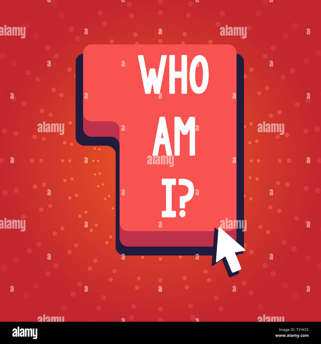 Text sign showing Who Am I Question. Business photo showcasing when ...