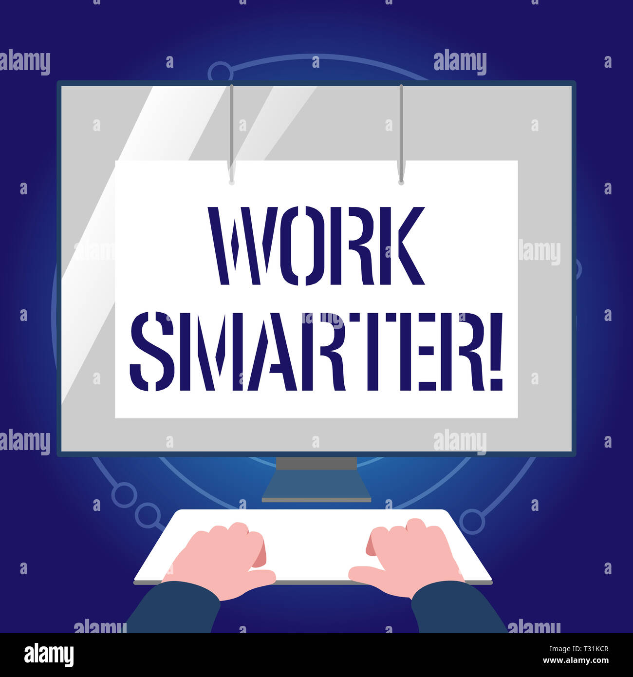 Writing note showing Work Smarter. Business concept for its better to ...