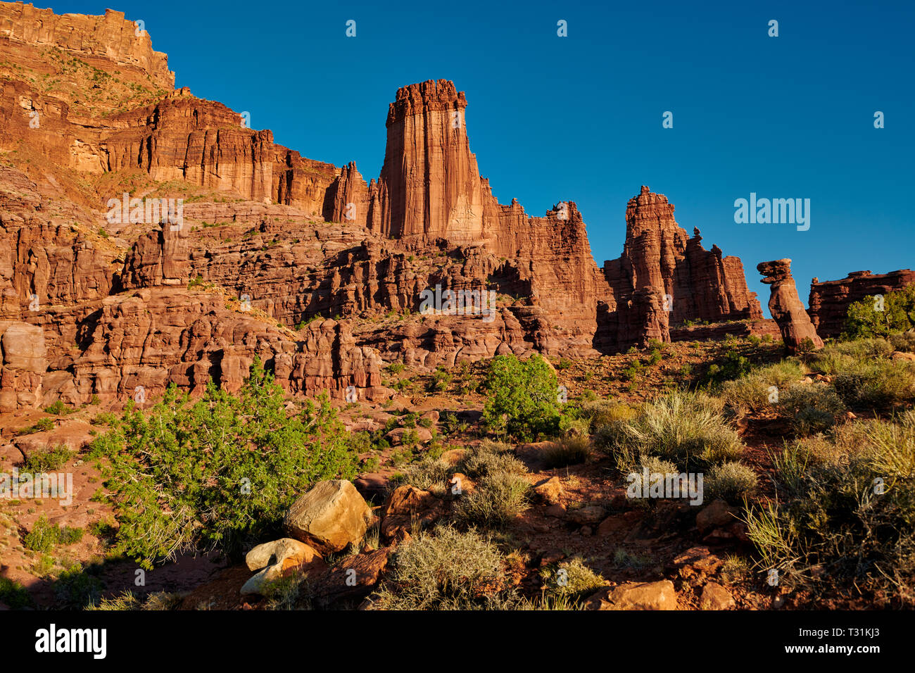 Fisher Towers, Moab, Utah, USA, North America Stock Photo - Alamy
