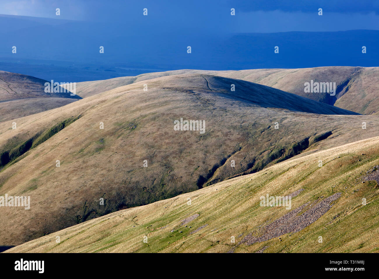 Hazelgill Knott on the Howgill Fells, Cumbria, England, UK Stock Photo ...
