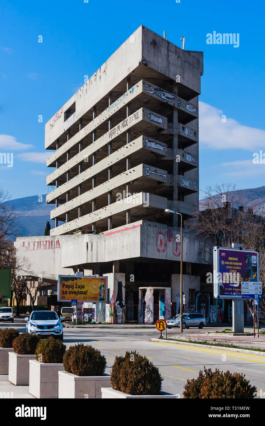 Sniper tower mostar hi-res stock photography and images - Alamy