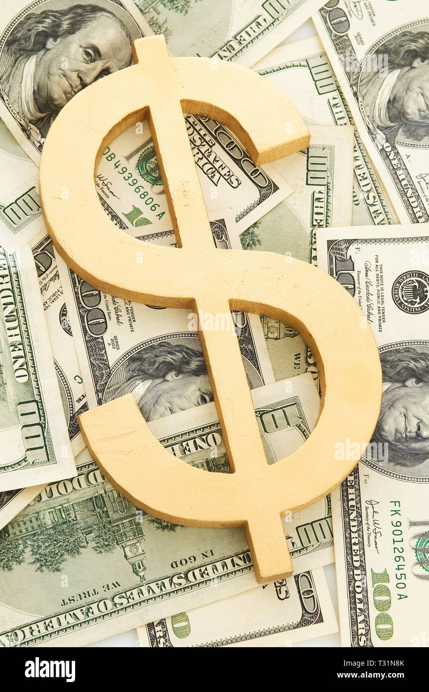 US dollars and dollar sign background for your use Stock Photo - Alamy