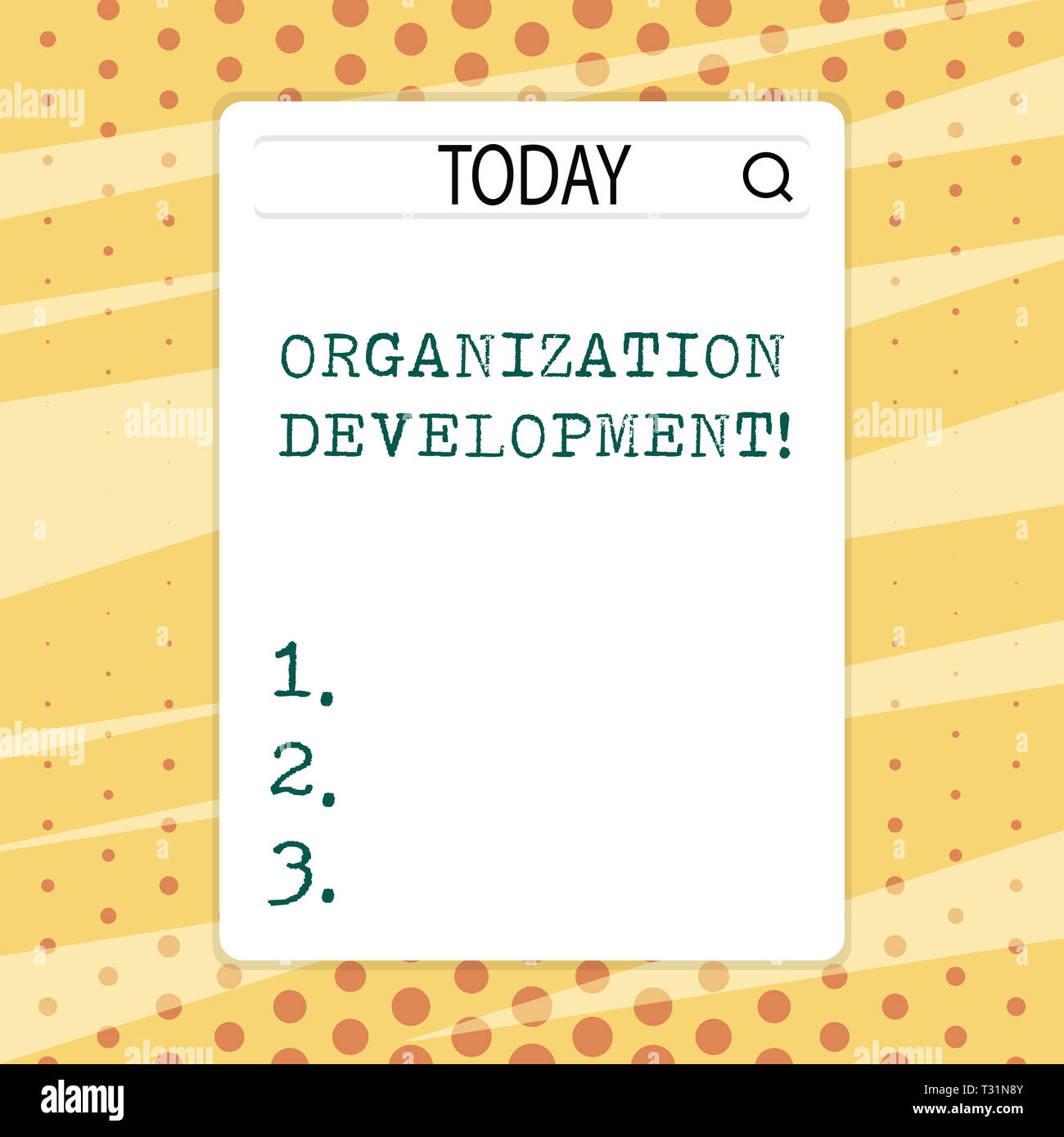 Handwriting text writing Organization Development. Conceptual photo ...