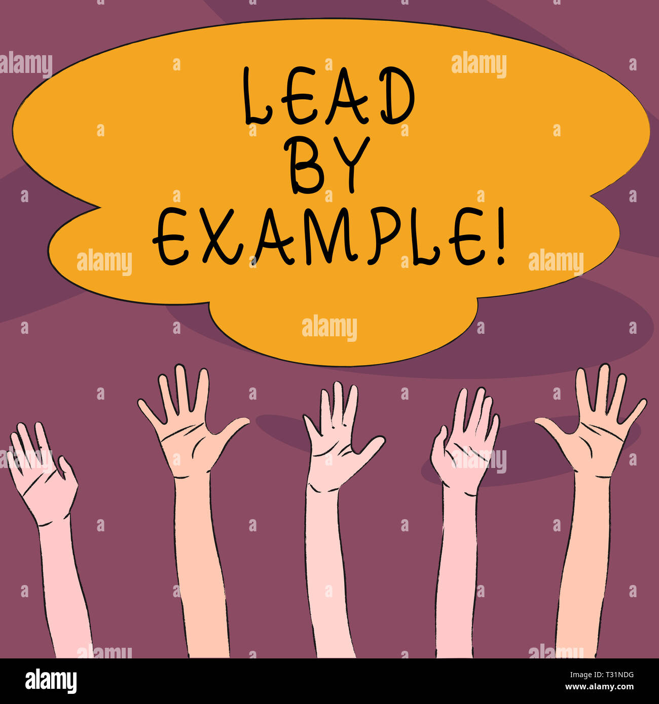 Handwriting text Lead By Example. Conceptual photo you become ...