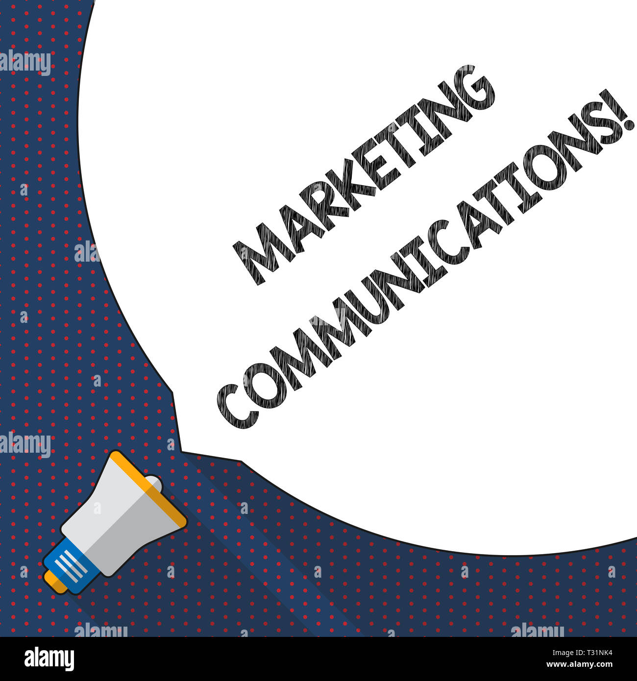 Handwriting text writing Marketing Communications. Conceptual photo ...