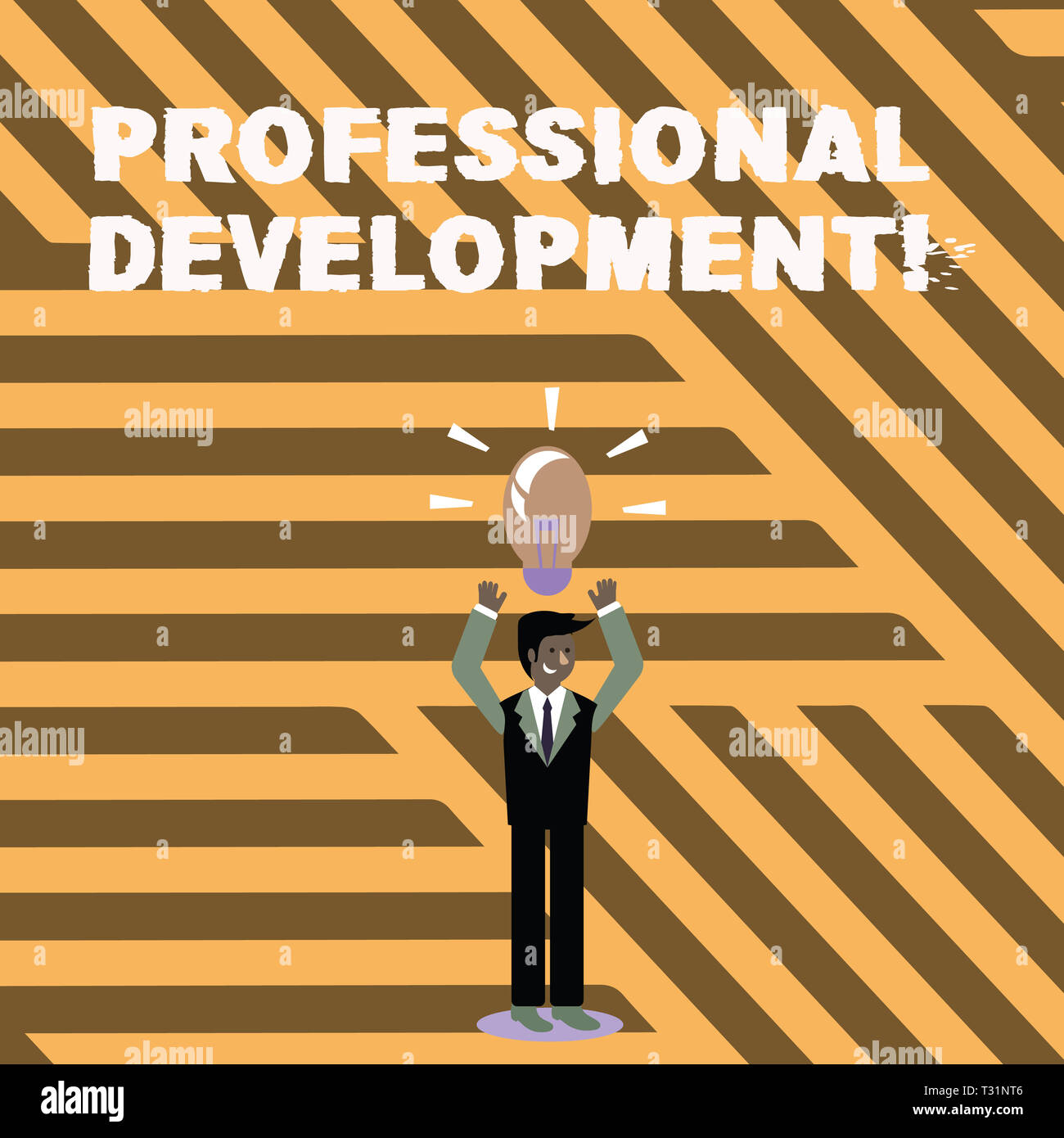 Text sign showing Professional Development. Business photo showcasing ...