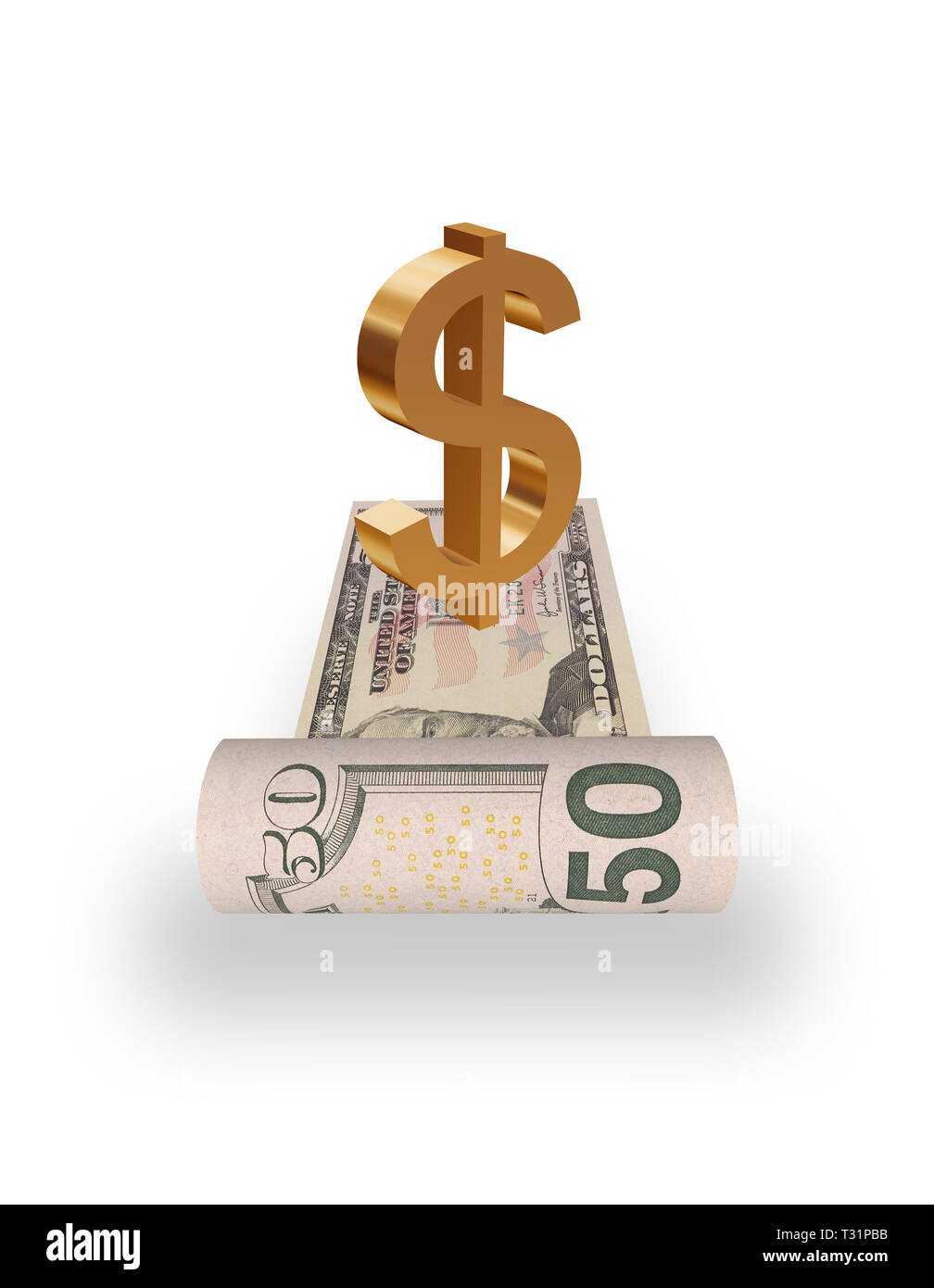 usd dollar sign and currency on white background Stock Photo - Alamy