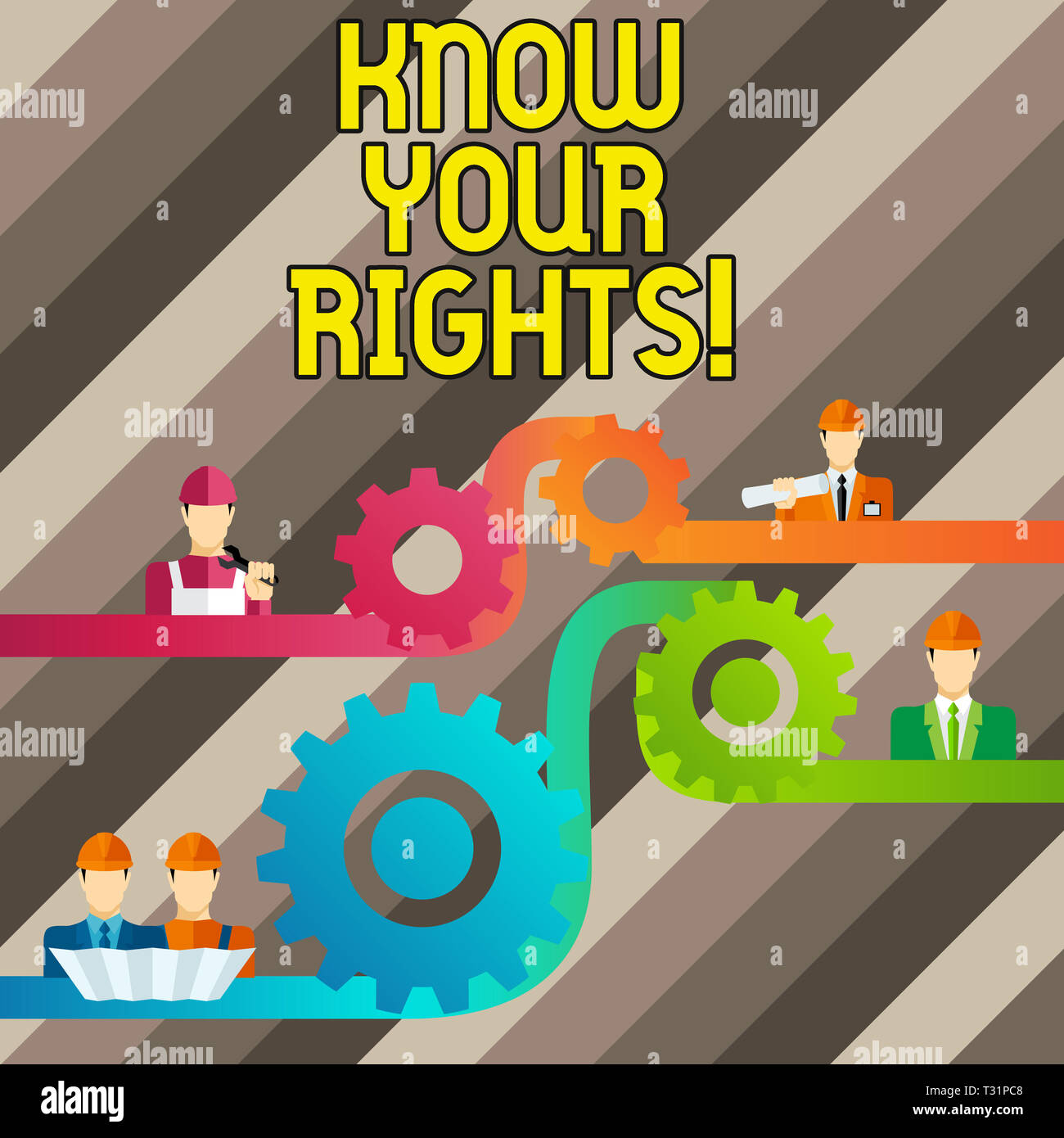 Conceptual hand writing showing Know Your Rights. Concept meaning must ...