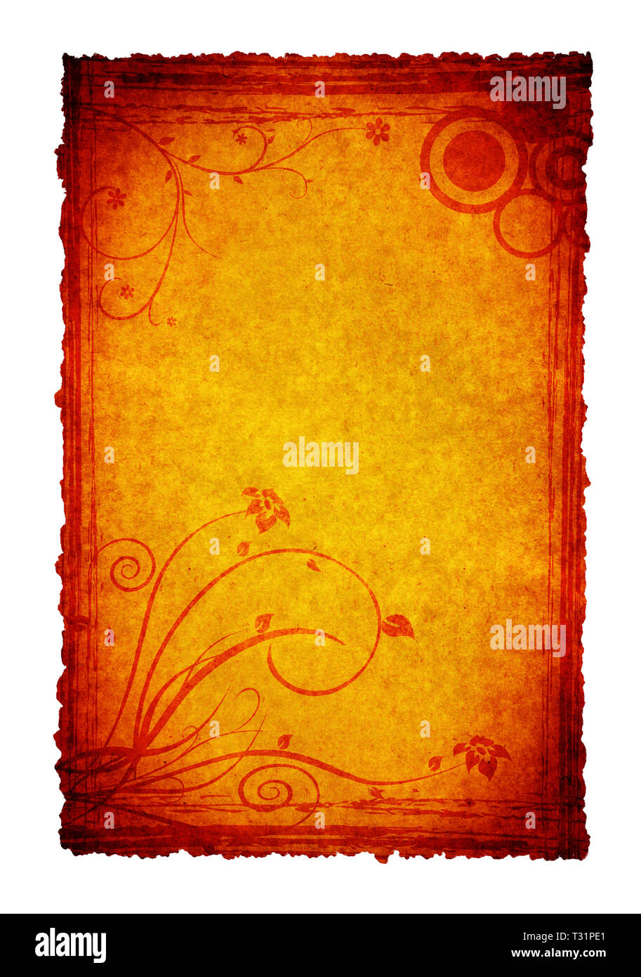 paper background with flower ornament designs Stock Photo - Alamy