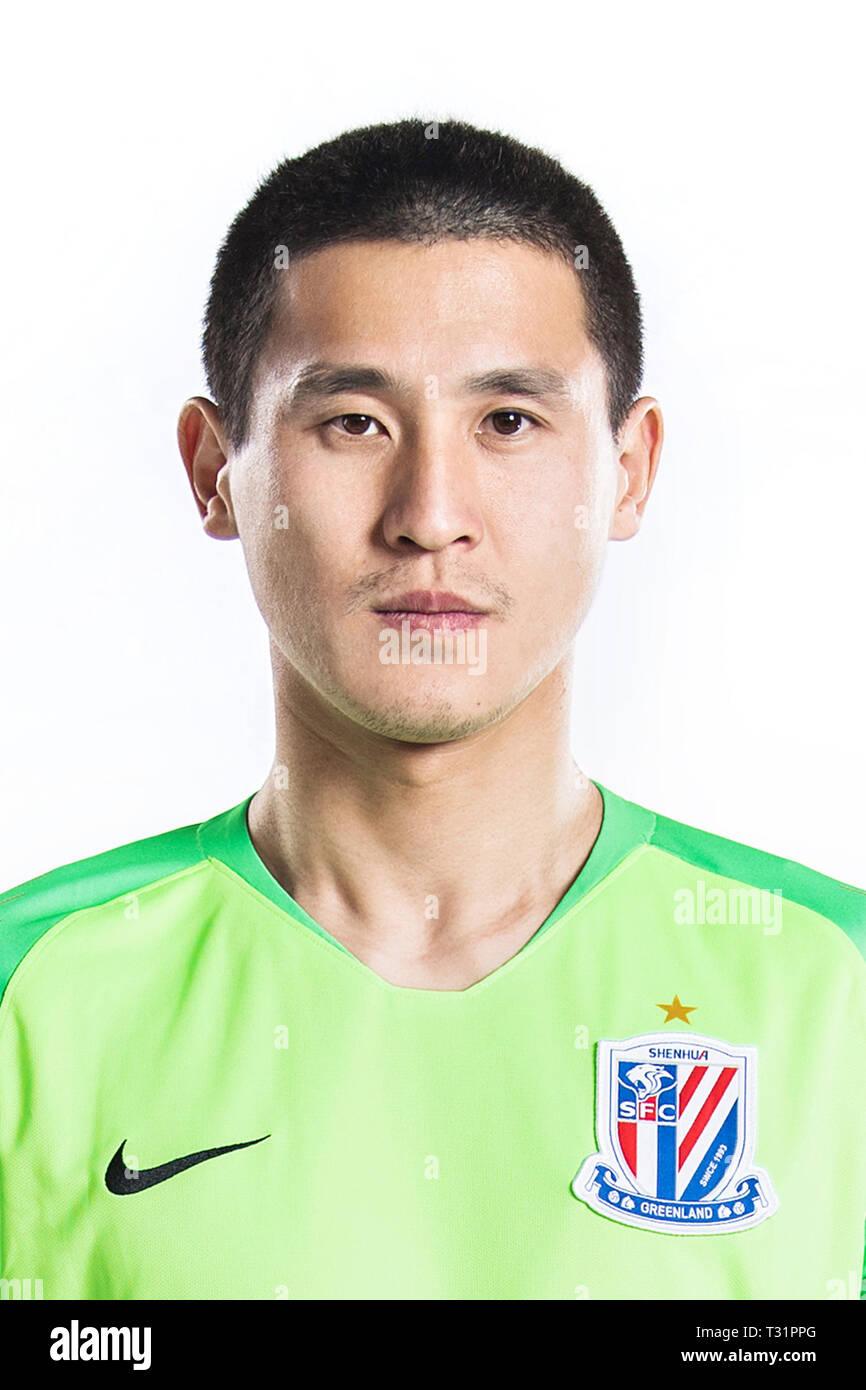 **EXCLUSIVE**Portrait of Chinese soccer player Shen Jun of Shanghai ...