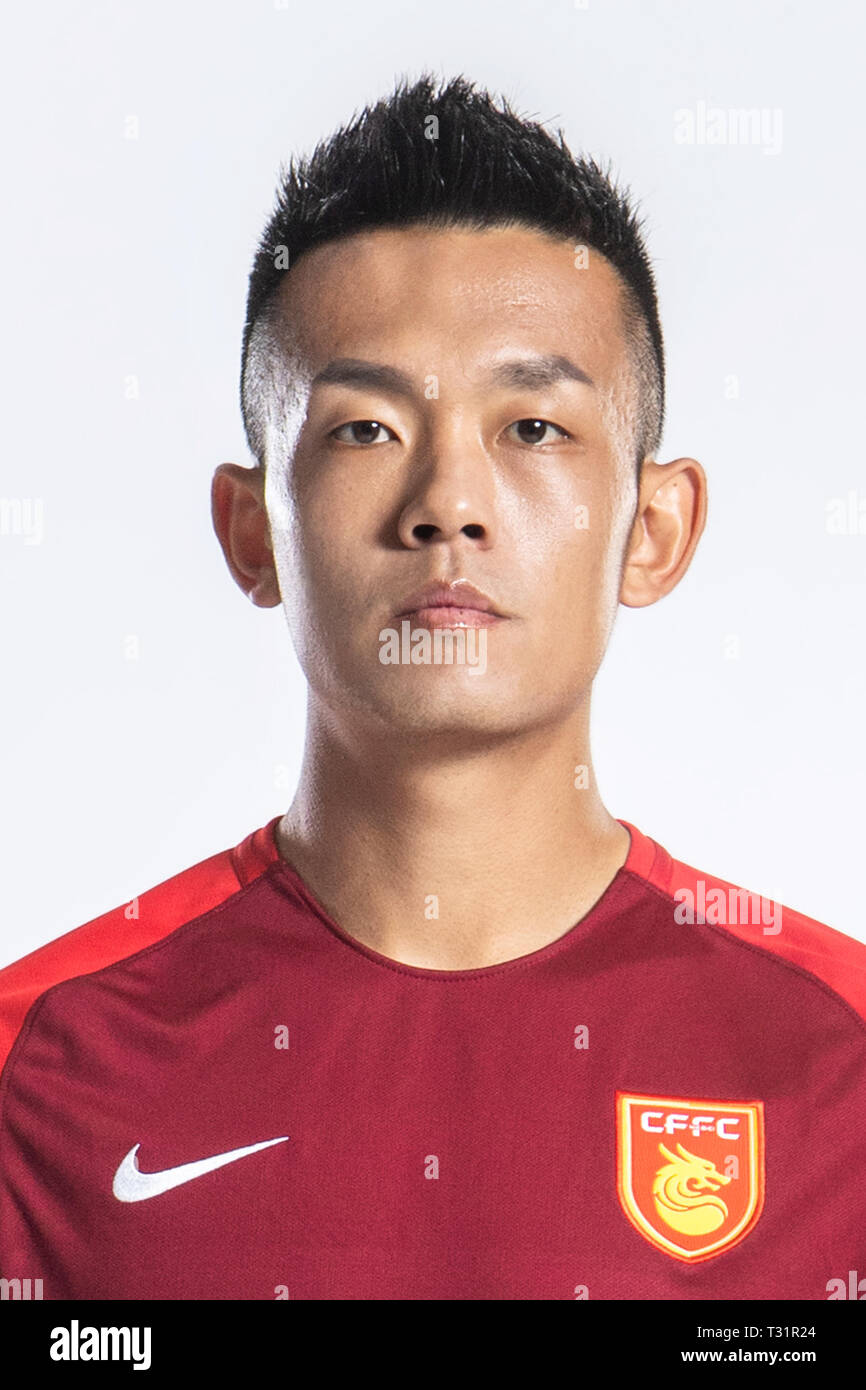 **EXCLUSIVE**Jiang Wenjun of Hebei China Fortune F.C. poses during the filming session of ...