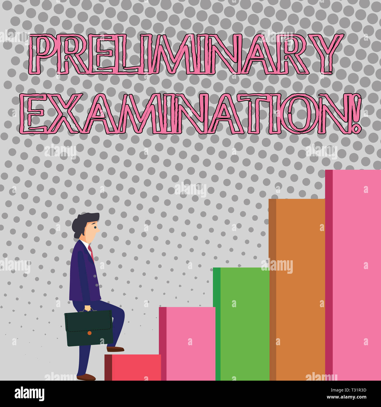 Text sign showing Preliminary Examination. Business photo showcasing ...