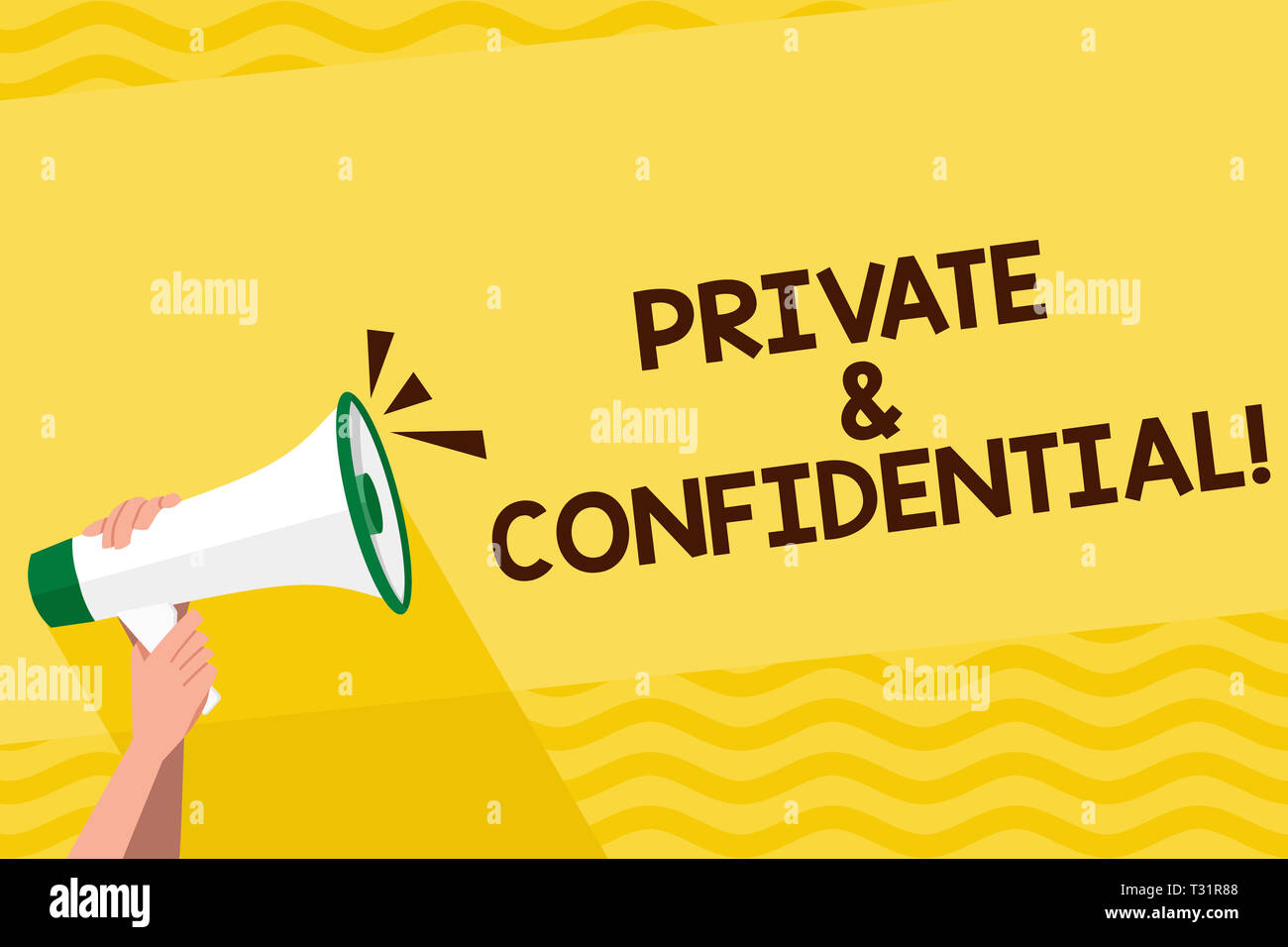 Word writing text Private And Confidential. Business photo showcasing ...