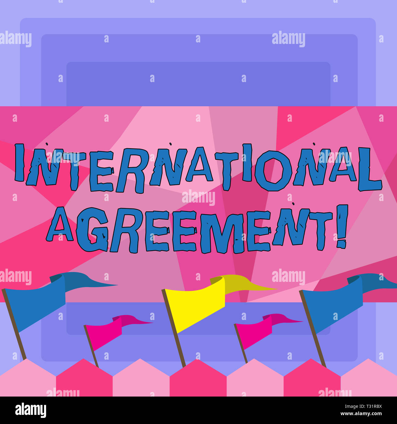 Handwriting text International Agreement. Conceptual photo document ...