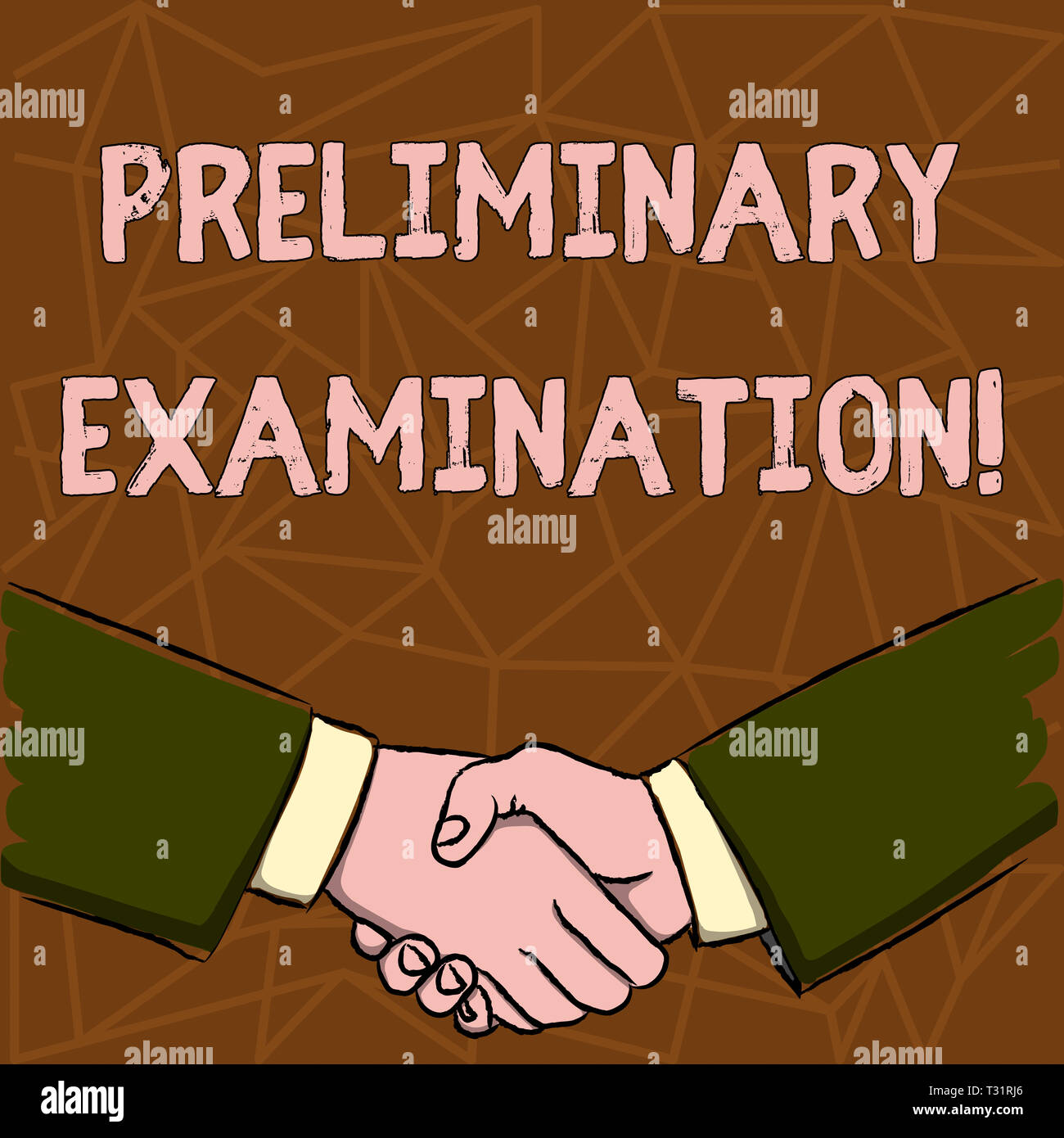 Text sign showing Preliminary Examination. Business photo text taken ...
