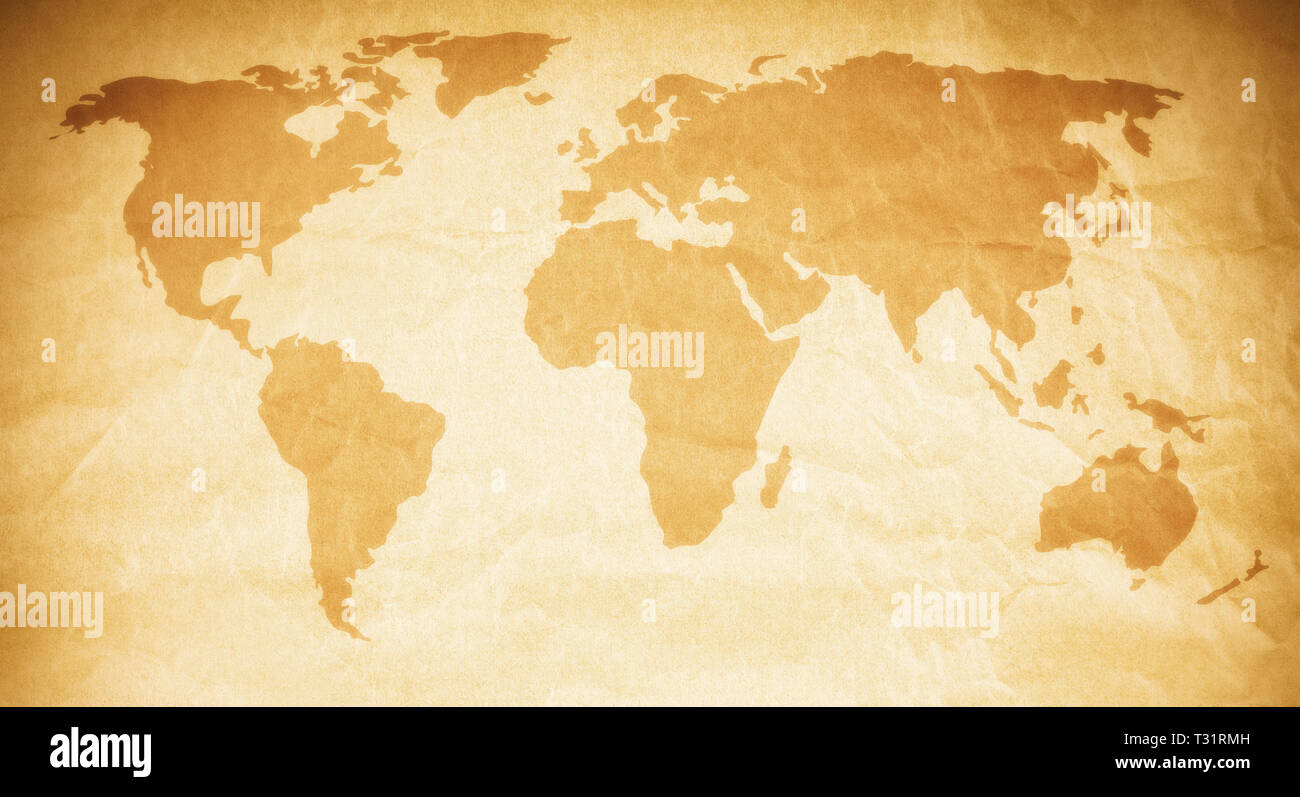 world map paper texture with beautiful color effects Stock Photo - Alamy