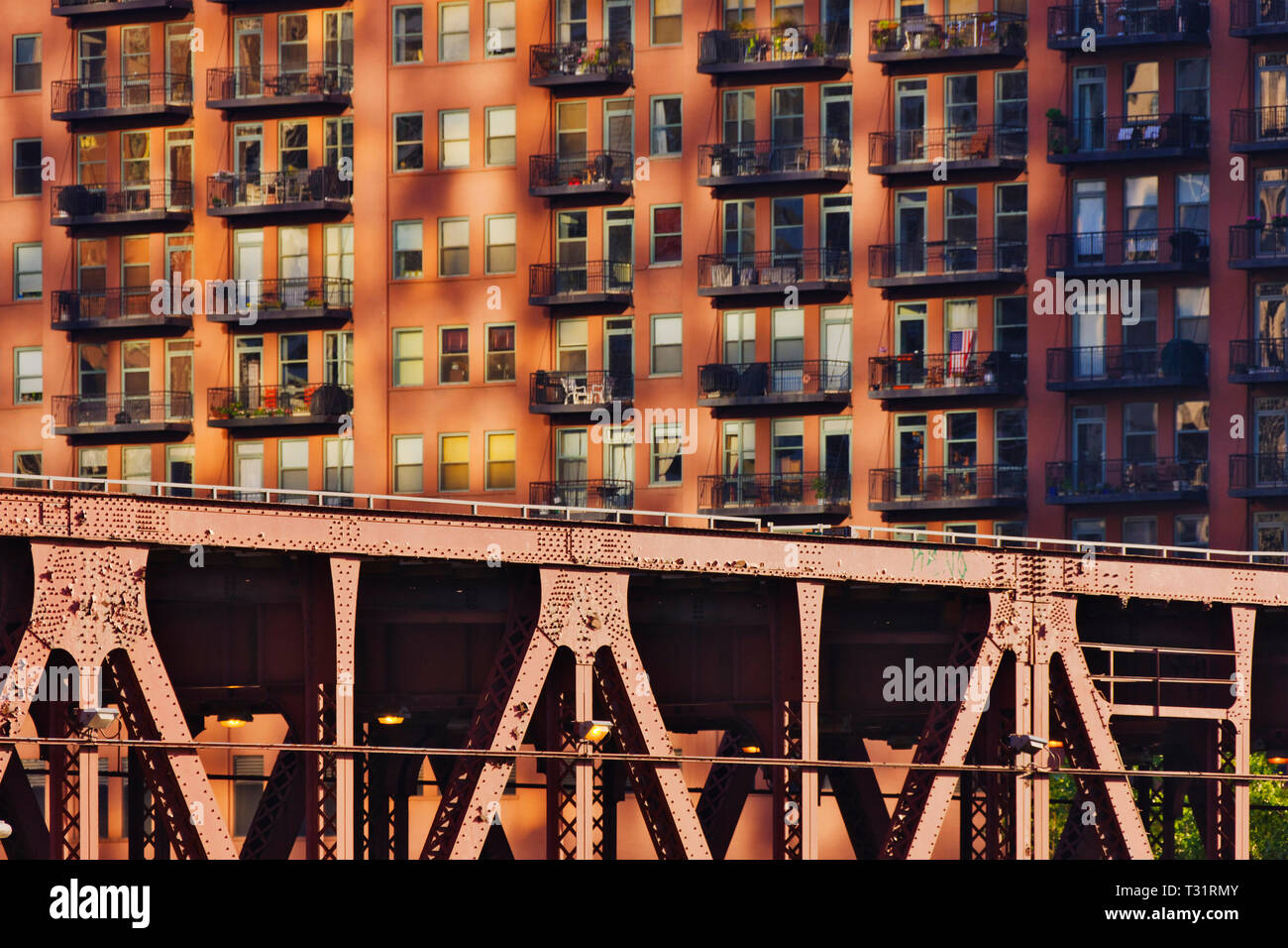 Chicago Transit Rail System Bridge Stock Photo - Alamy