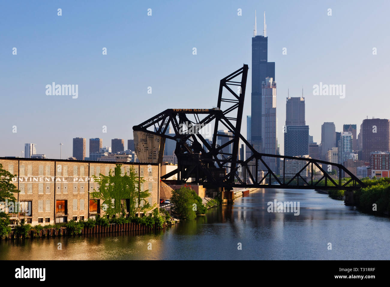 18th Street Lift Bridge in Chicago Stock Photo - Alamy