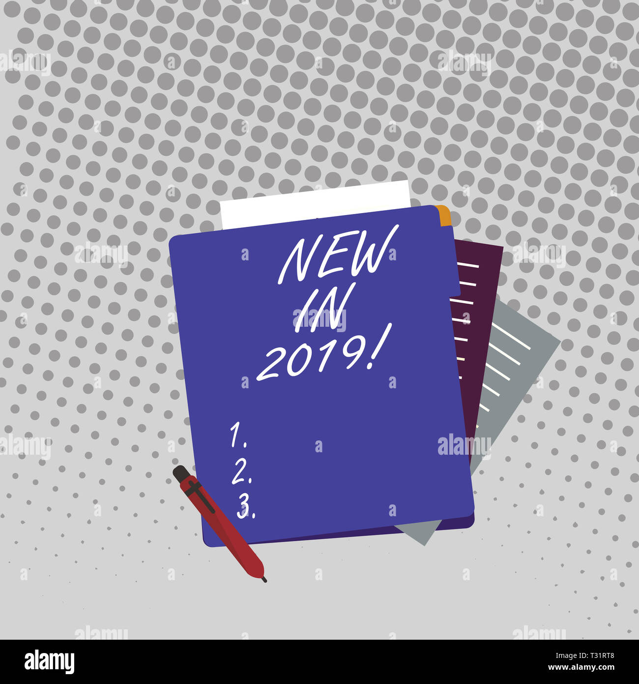 Handwriting text New In 2019. Conceptual photo general direction in ...