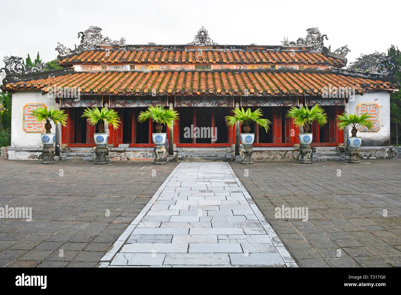 The Hung To Mieu Temple in the Imperial City, Hue, Vietnam Stock Photo ...