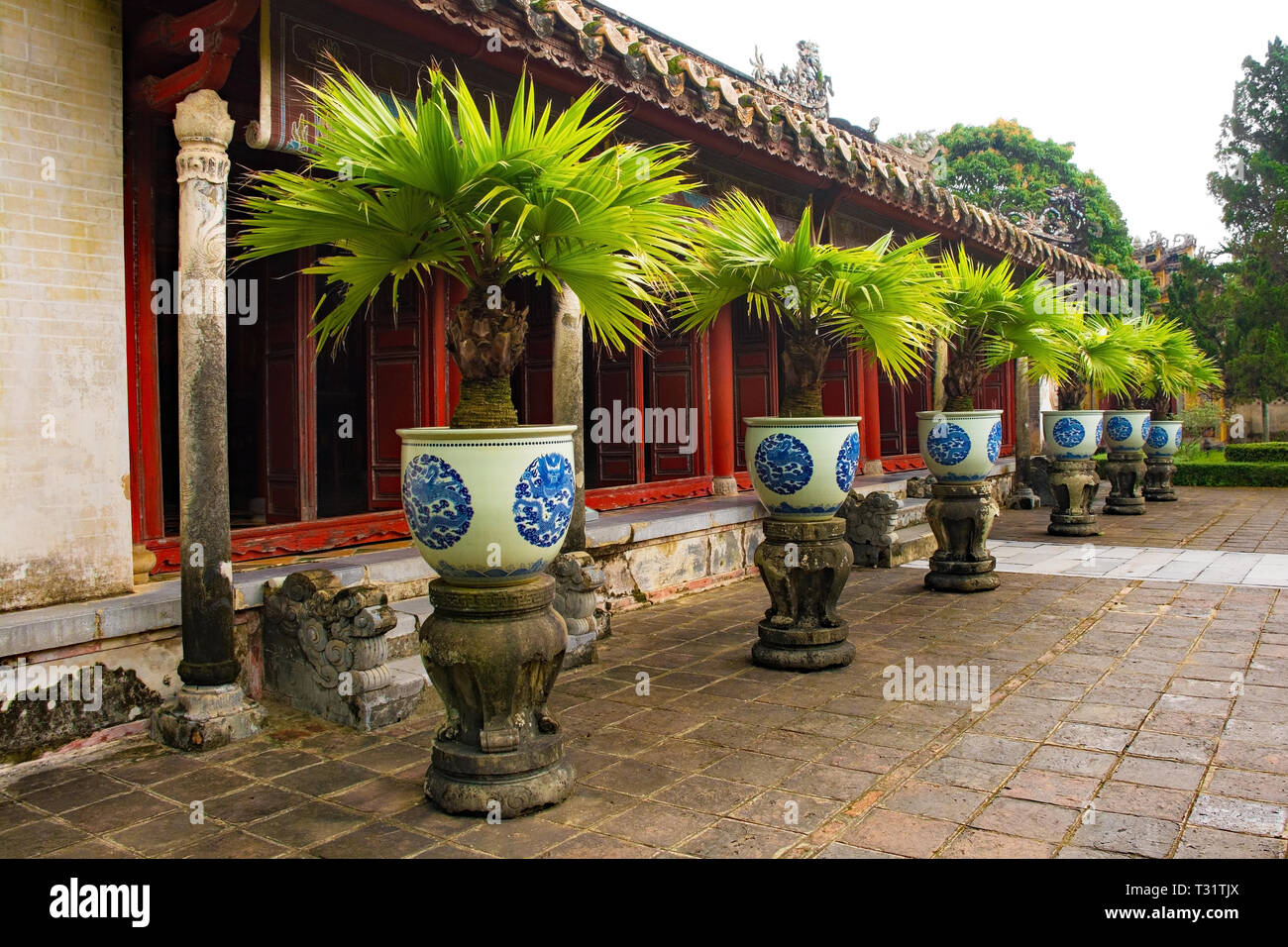 The Hung To Mieu Temple in the Imperial City, Hue, Vietnam Stock Photo ...