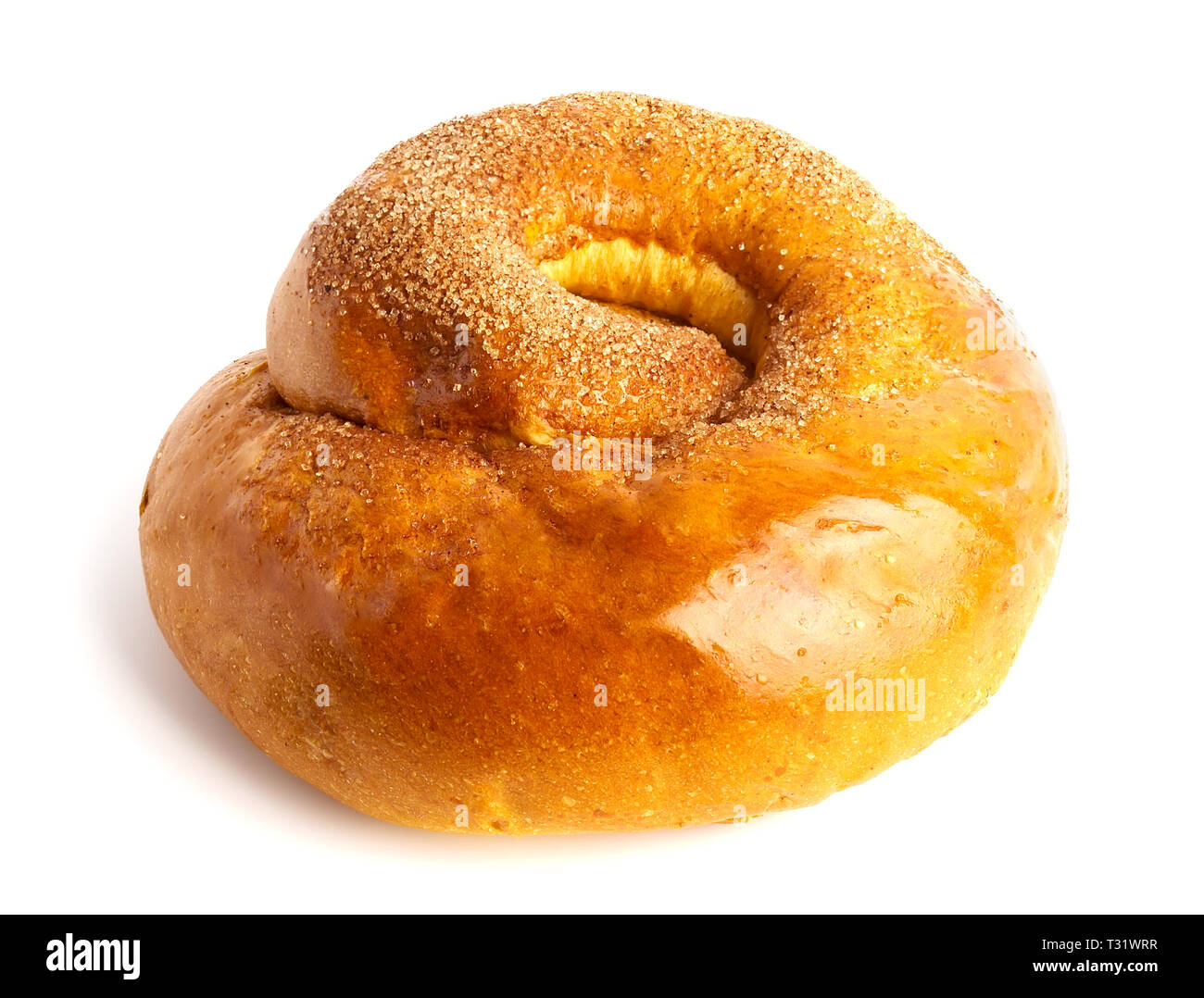 Fresh baked sugar dusted sugar on white background Stock Photo - Alamy
