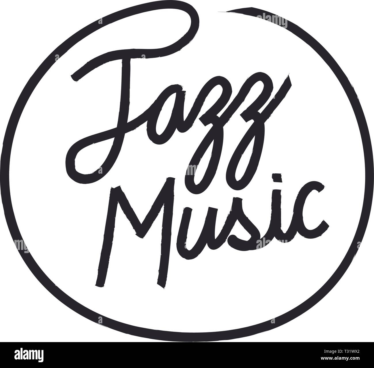 jazz music label isolated icon Stock Vector Image & Art - Alamy